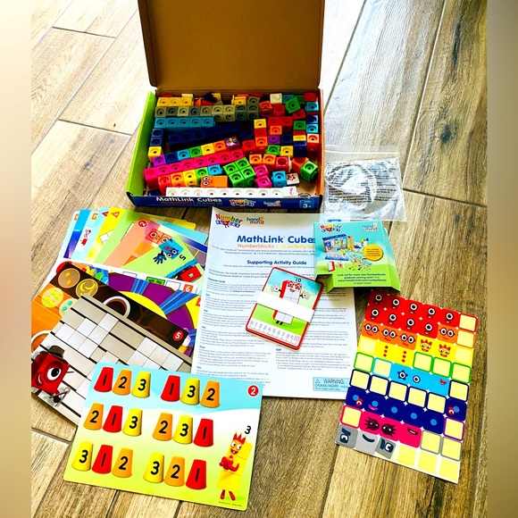 Other | Number Blocks Mathlink Cubes Educational Game Homeschool Math ...